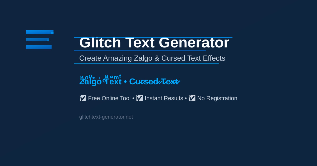 Free Glitch Text Generator - Create Cursed Text Effects